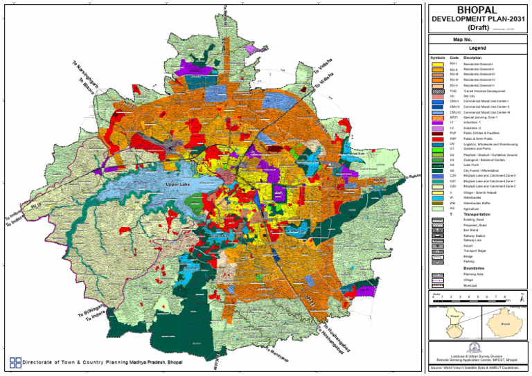 Carte Khasra et Plan Directeur de Bhopal | PDF