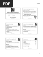 Computer Architecture Outline | PDF | Central Processing Unit | Input/Output