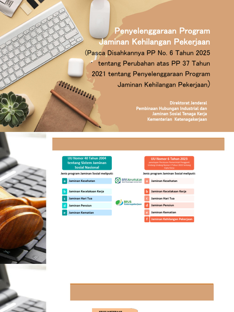 Sosialisasi PP 6 Tahun 2025 Perubahan PP JKP | PDF