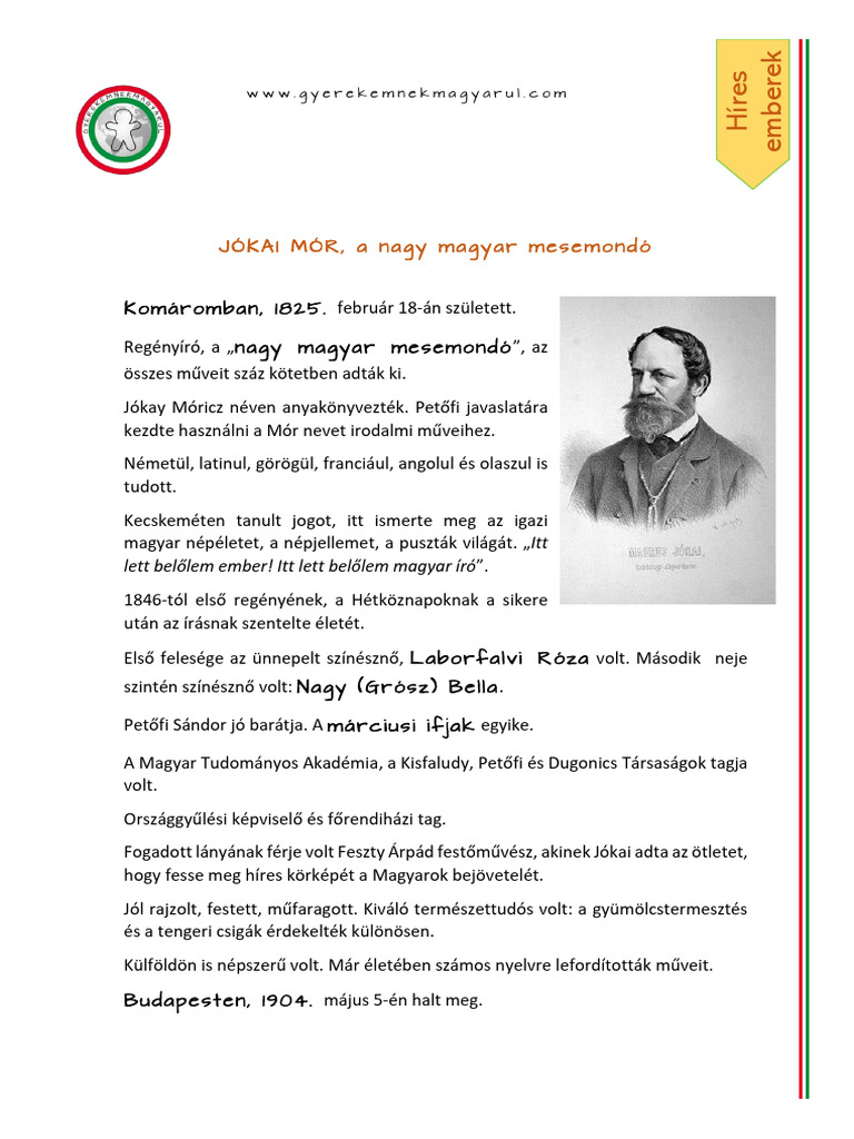 Https:gyerekemnekmagyarul - Com:wp Content:uploads:2025:02:jokai Mor | PDF
