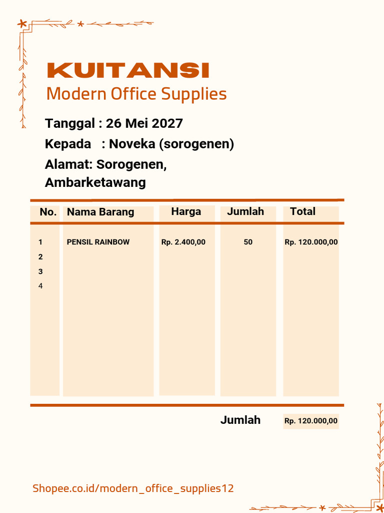 KUITANSI | PDF