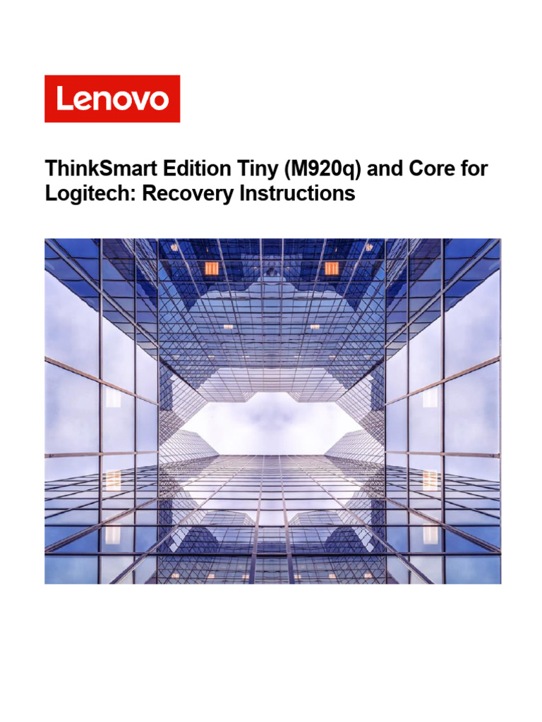 Thinksmart Tiny Core Logi Recovery v9 | PDF | Booting | Transport Layer Security