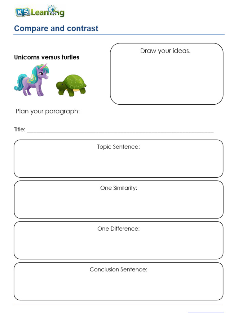 Grade 3 Writing Compare Contrast m67 | PDF