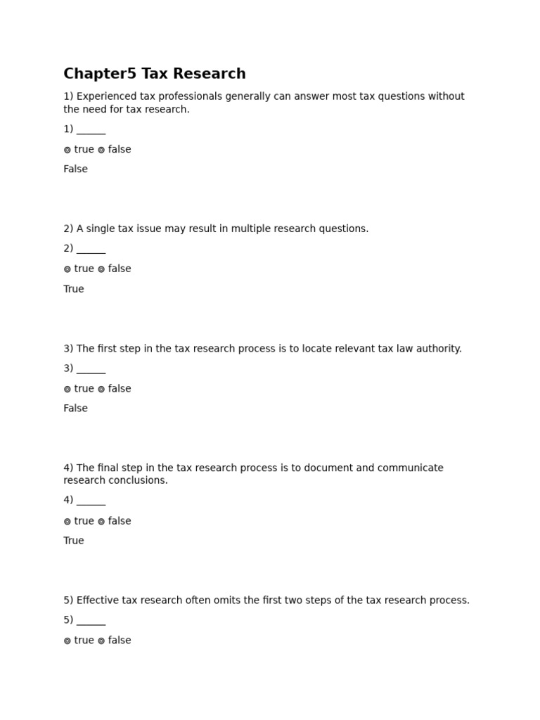 Tax Research Process Insights | PDF | Internal Revenue Service | Taxes