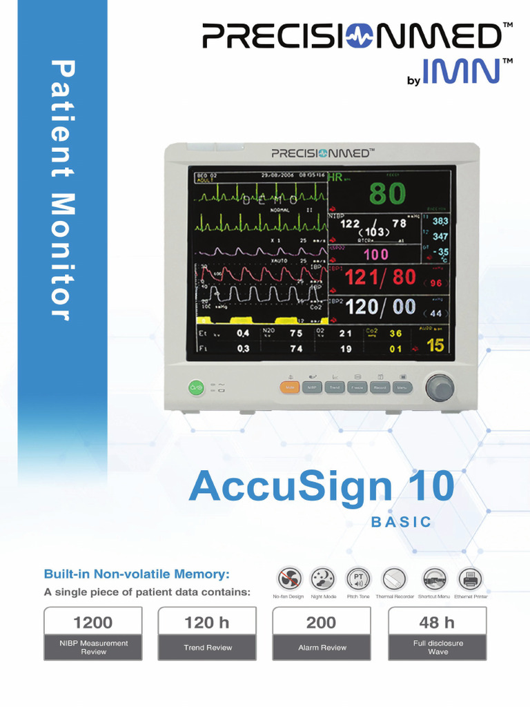 Brosur Precisionmed Precisionmed Patient Monitor Basic 15 Inch | PDF