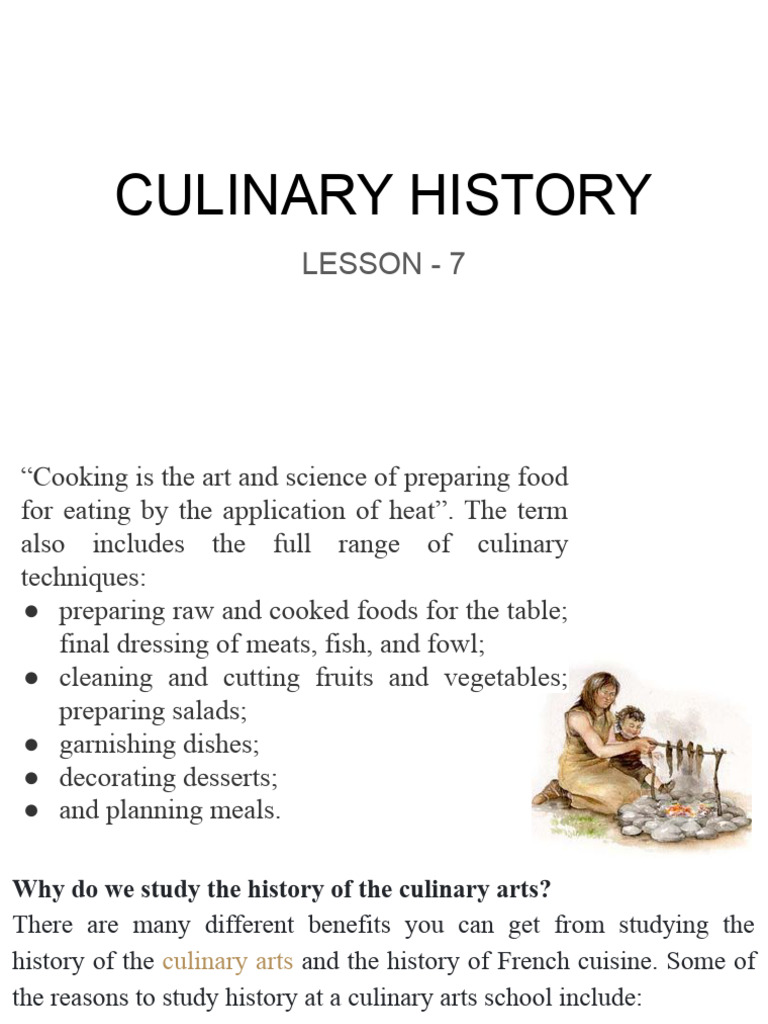 Culinary History and Its Evolution | PDF | Indian Cuisine | Cuisine