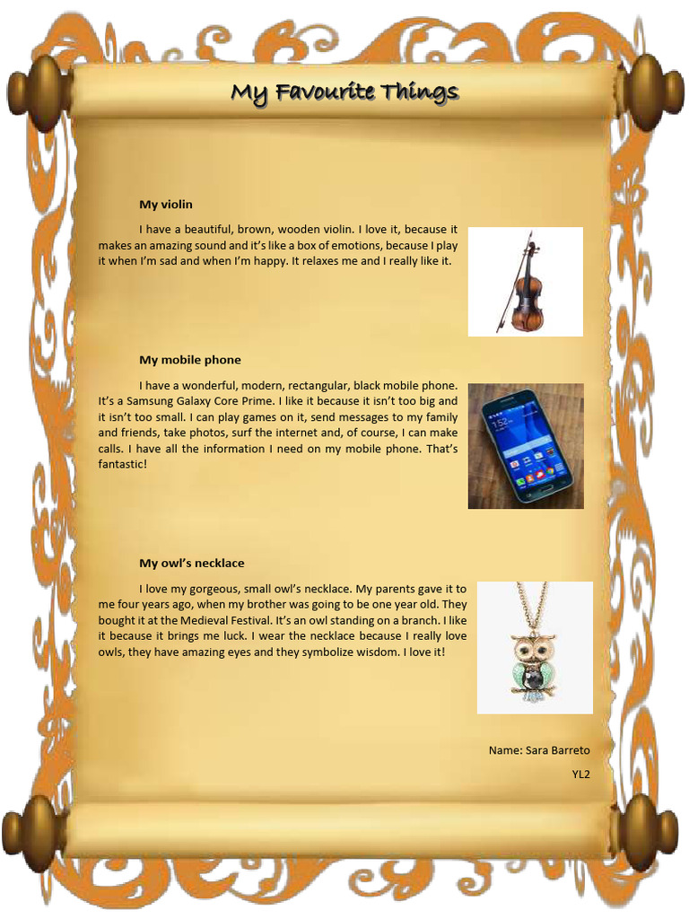 My Favourite Things | PDF