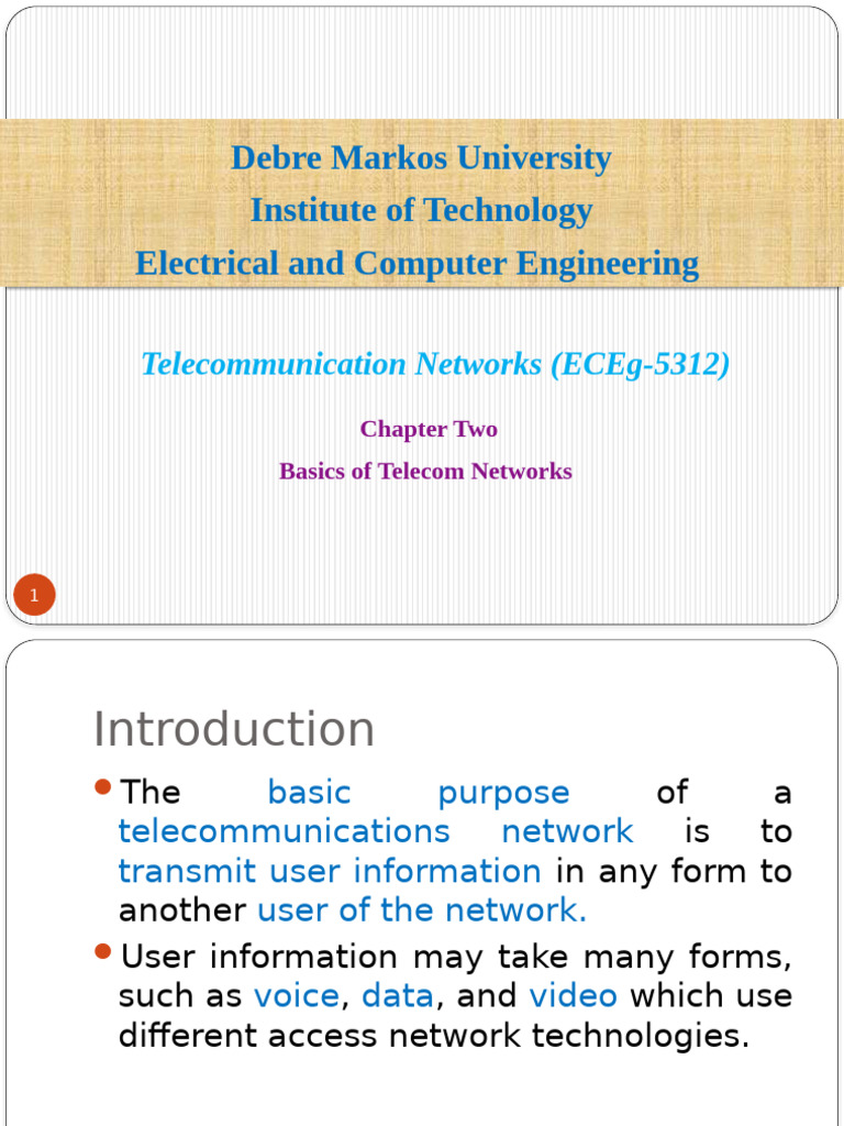 Basics of Telecom Networks | PDF | Computer Network | Network Protocols