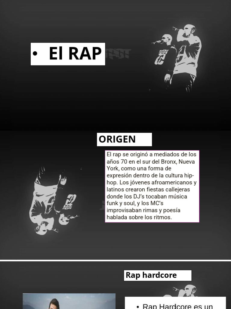 Arte y Cultura El Rap | PDF