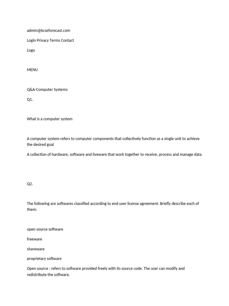 Computer System-WPS Office | PDF | Computer Data Storage | Central ...