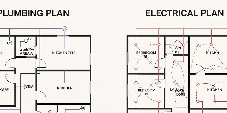 Upper Floor Plumbing Electrical Plan | PDF