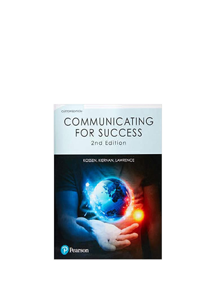 (Ebook PDF) Communicating For Success (Pearson Original Edition), 2Nd ...