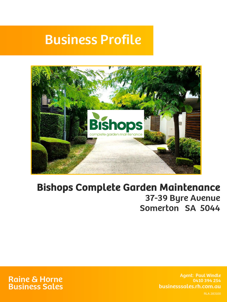 Bishops Complete Garden Maintenance | PDF | Expense | Lease