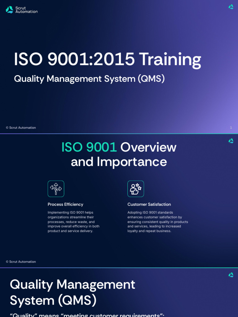 Gomigo Prod defaultTrainingModules ISO9001 Training QMS | PDF | Quality ...