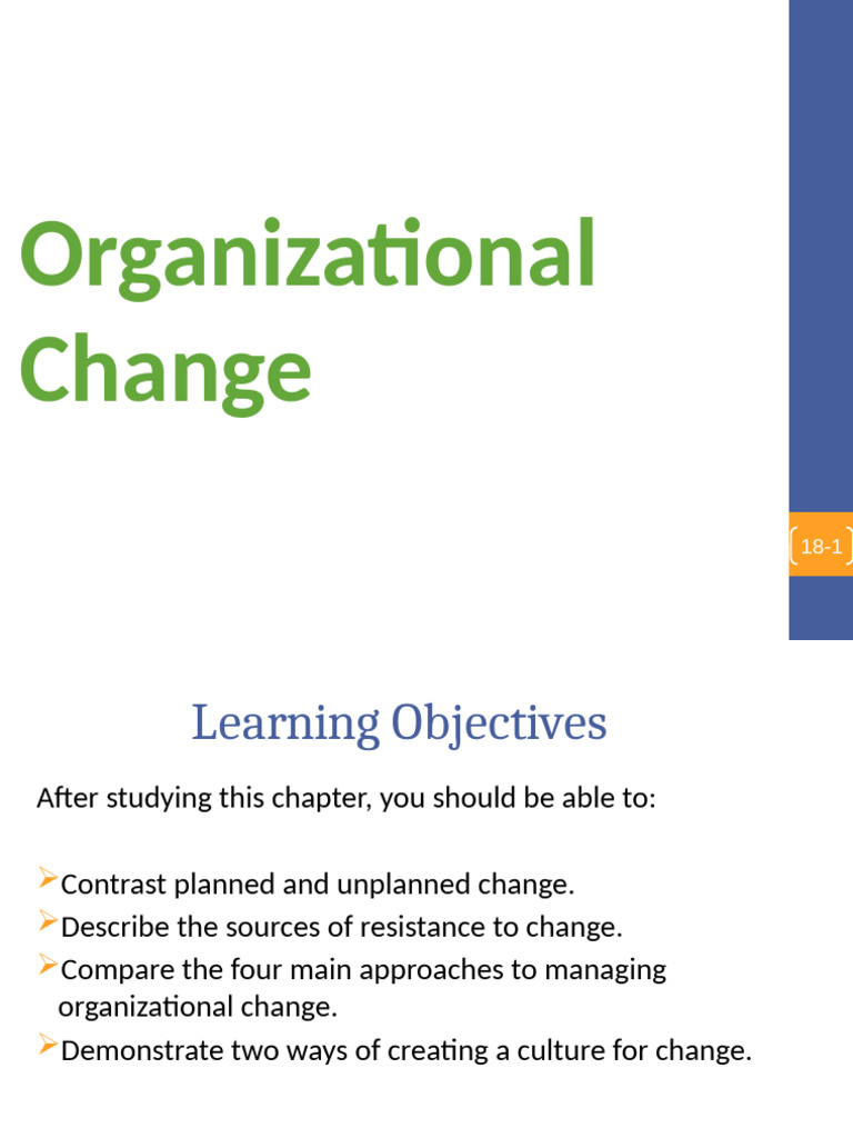 Session 14 - Organizational Change | PDF | Change Management | Innovation