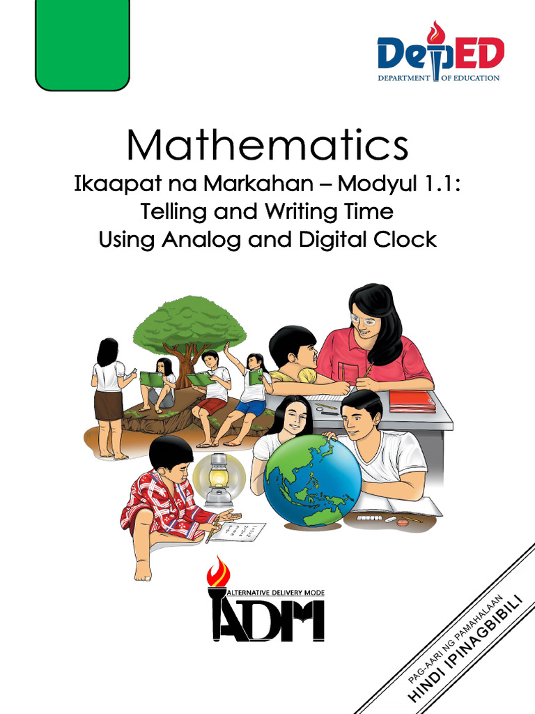 Math2 q4 Mod1.1 Telling-And-writing-time v3 | PDF