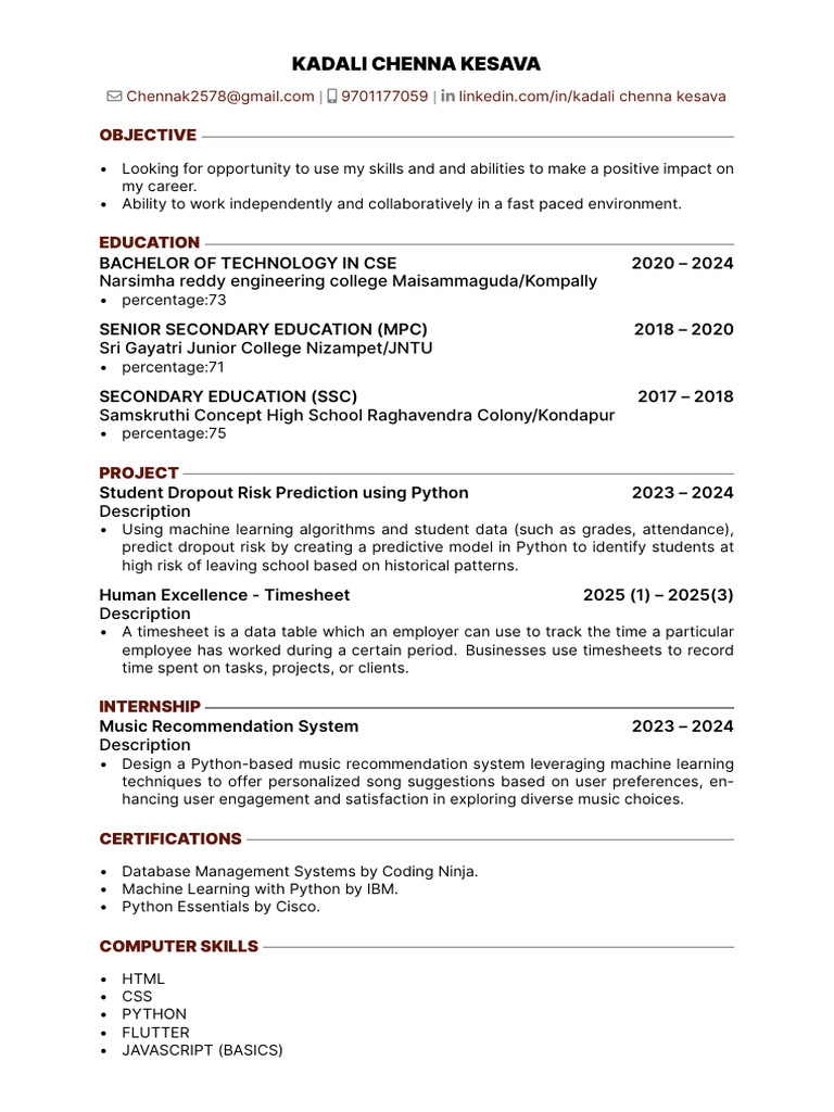 Rover Resume | PDF