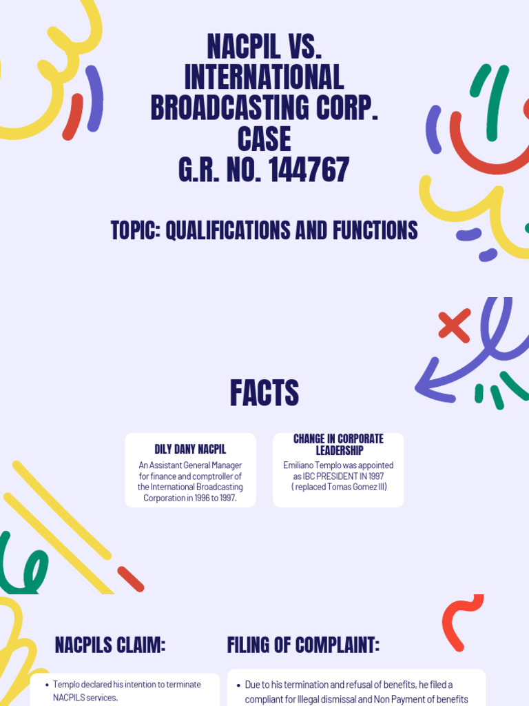 Nacpil vs. IBC: Jurisdiction in Dismissal Case | PDF | Board Of ...
