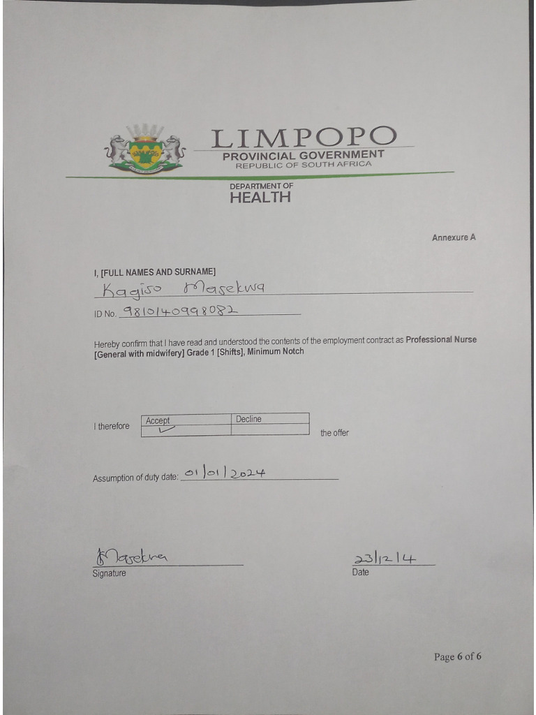 Acceptance Letter | PDF