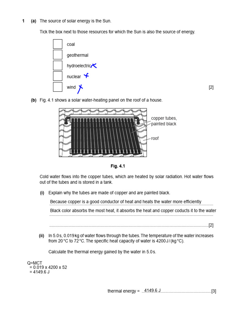 Solar Energy and Heat Transfer Calculations | PDF | Thermometer | Heat