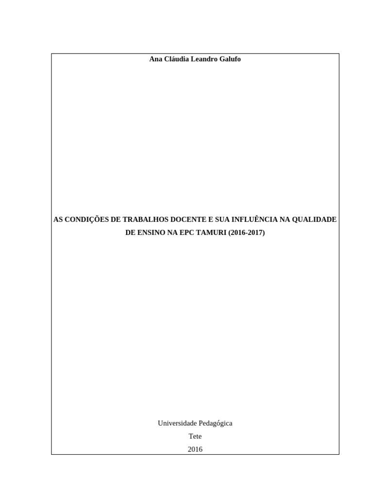 Condicoes de Trabalho Doc. Leonet | PDF | Pesquisa qualitativa | Entrevista