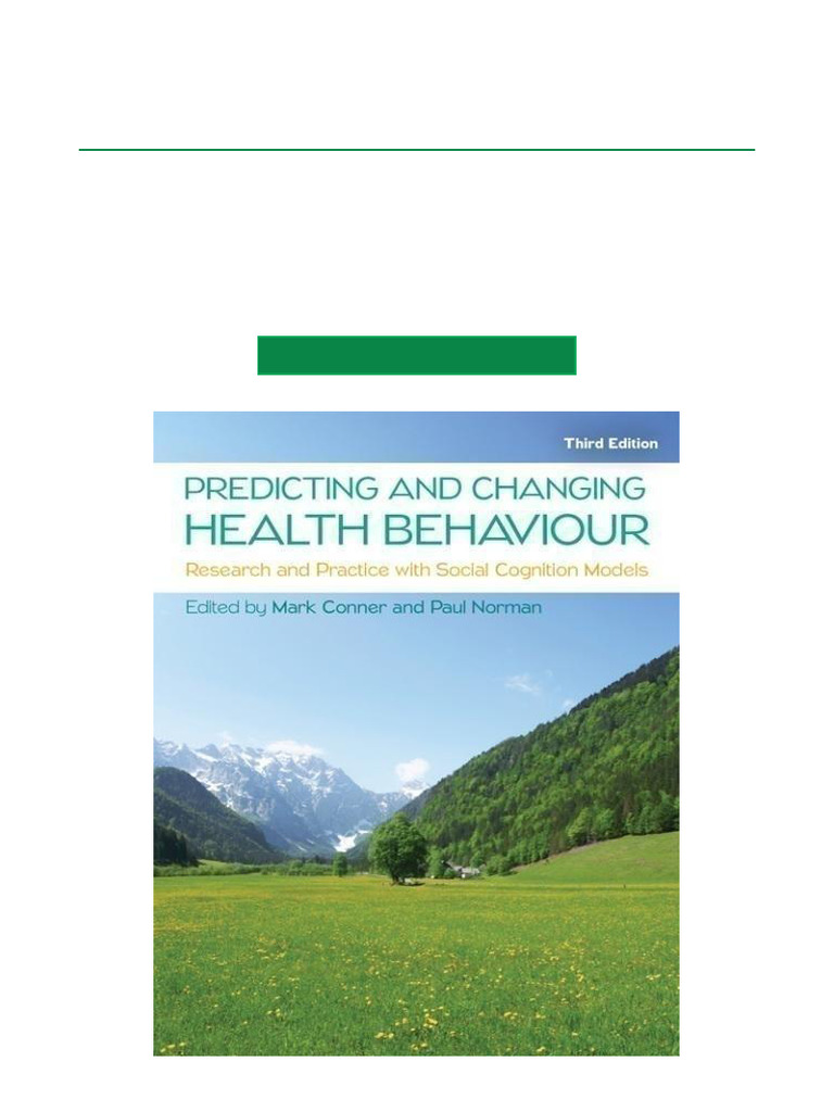 Health Behaviour Change Models Guide Pdf Meta Analysis