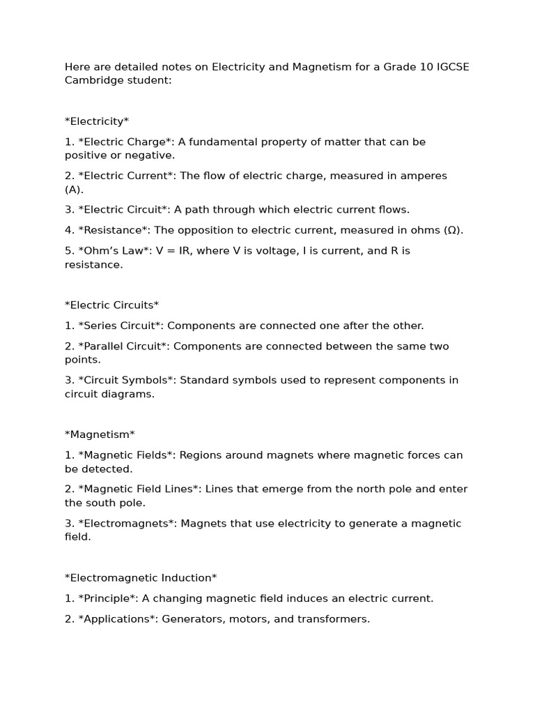 electricity and magnetism | PDF