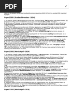 Ieo Sample Paper Class-4 | PDF | Word | English Language