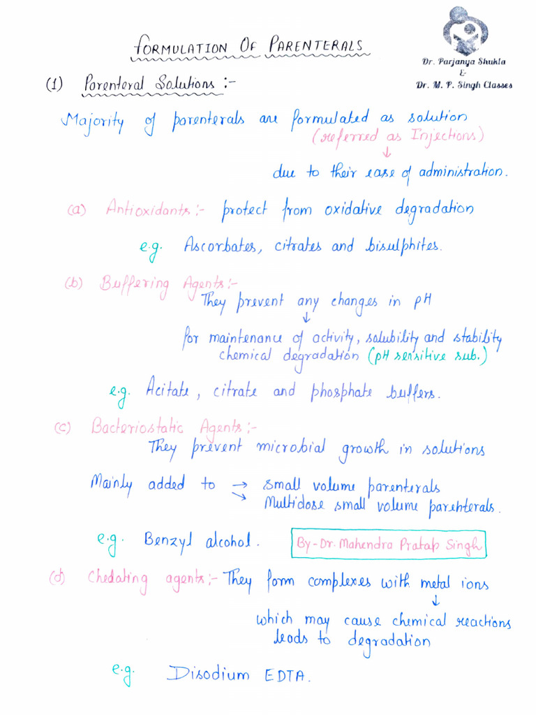 Formulation of Injection Sterile Powder | PDF
