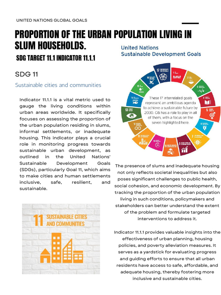SDG Target and Indicator 11.1.1article Page Document - 20240416 ...