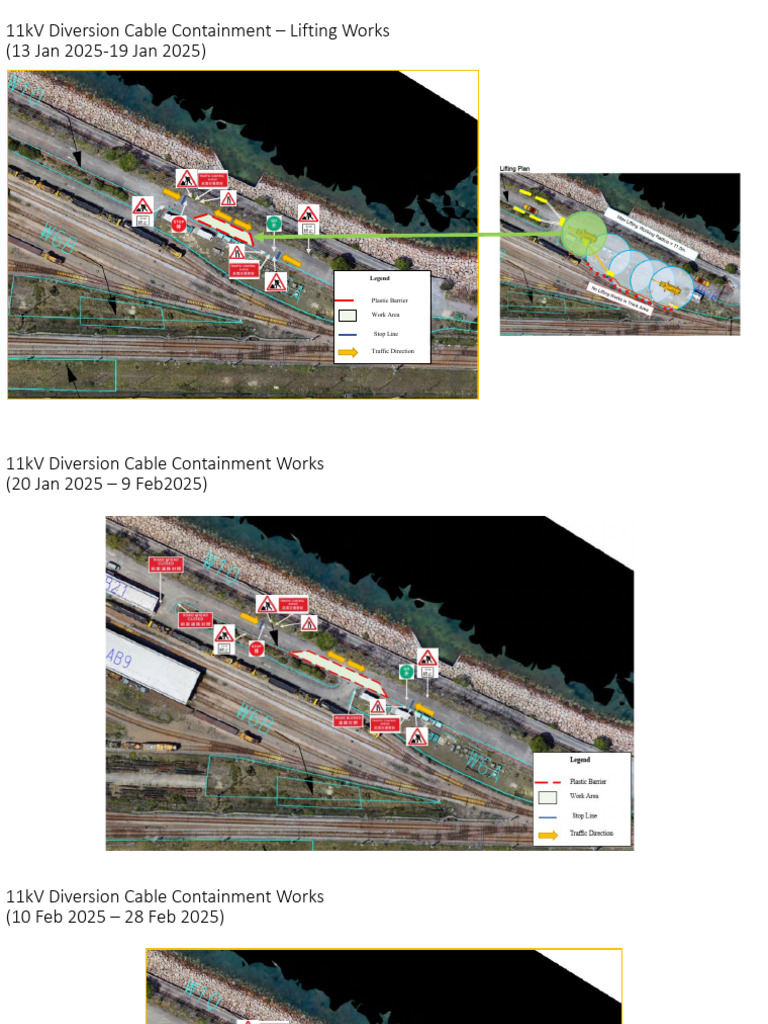 11kV Diversion Cable Containment - Lifting Works (13 Jan 2025-19 Jan ...