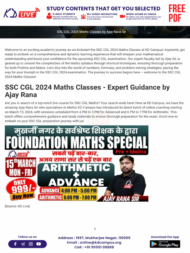 classes-ssc-cgl-2024-maths-classes-by-ajay-rana-sir | PDF