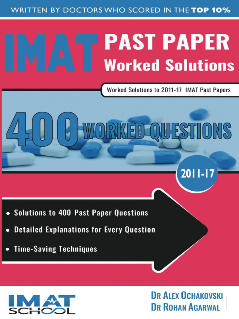 IMAT Past Paper Worked Solutions 2011 - 2017, Detailed Step-By-Step ...