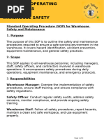 SOP. Stacking and Storage | PDF