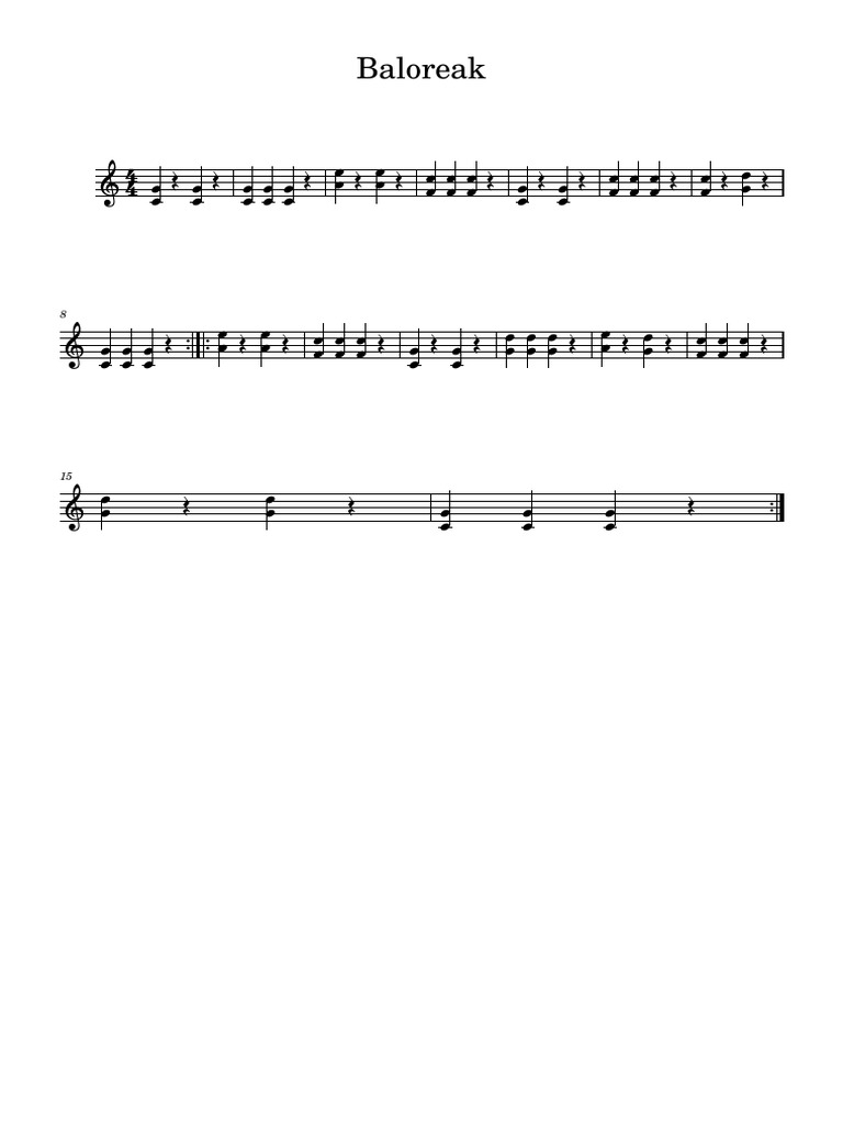 Baloreak Xilófono | PDF