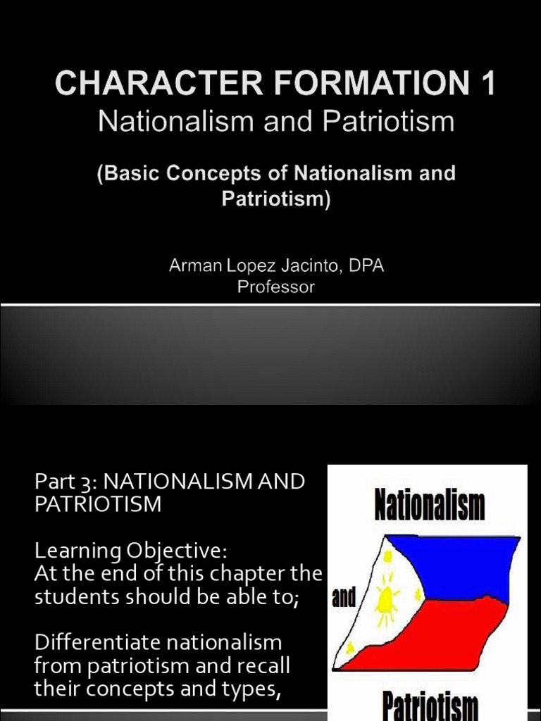 Basic Concepts of Nationalism and Patriotisom | PDF | Nationalism | Nation
