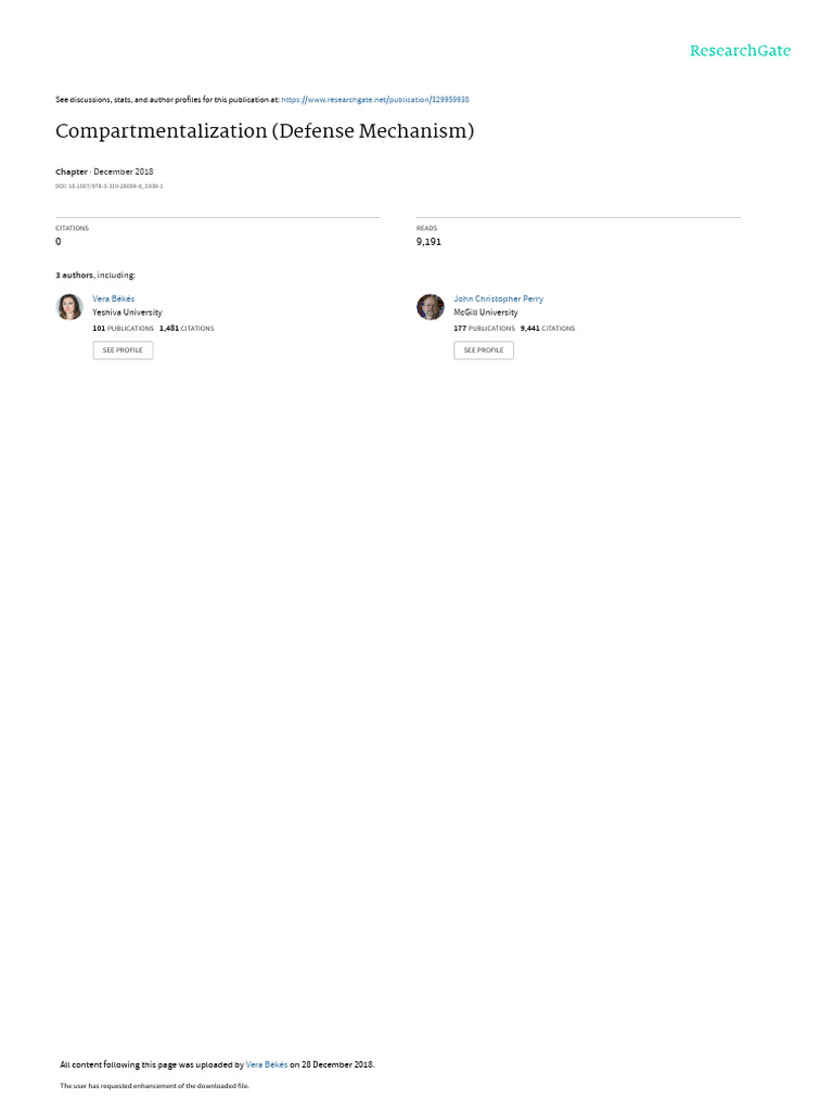 Bekes2019 ReferenceWorkEntry Compartmentalization (1) | PDF ...