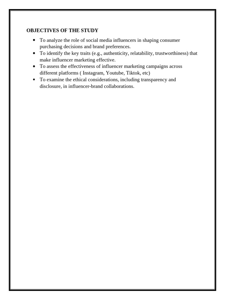 Influencer Marketing Impact Study | PDF