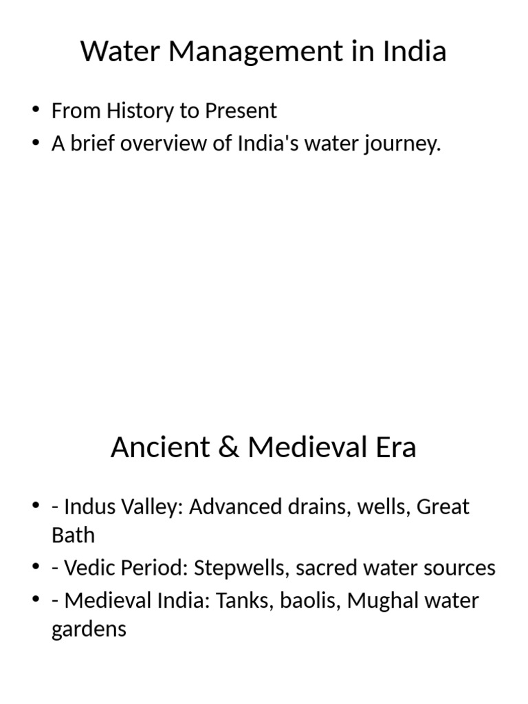 Water Management India Brief | PDF