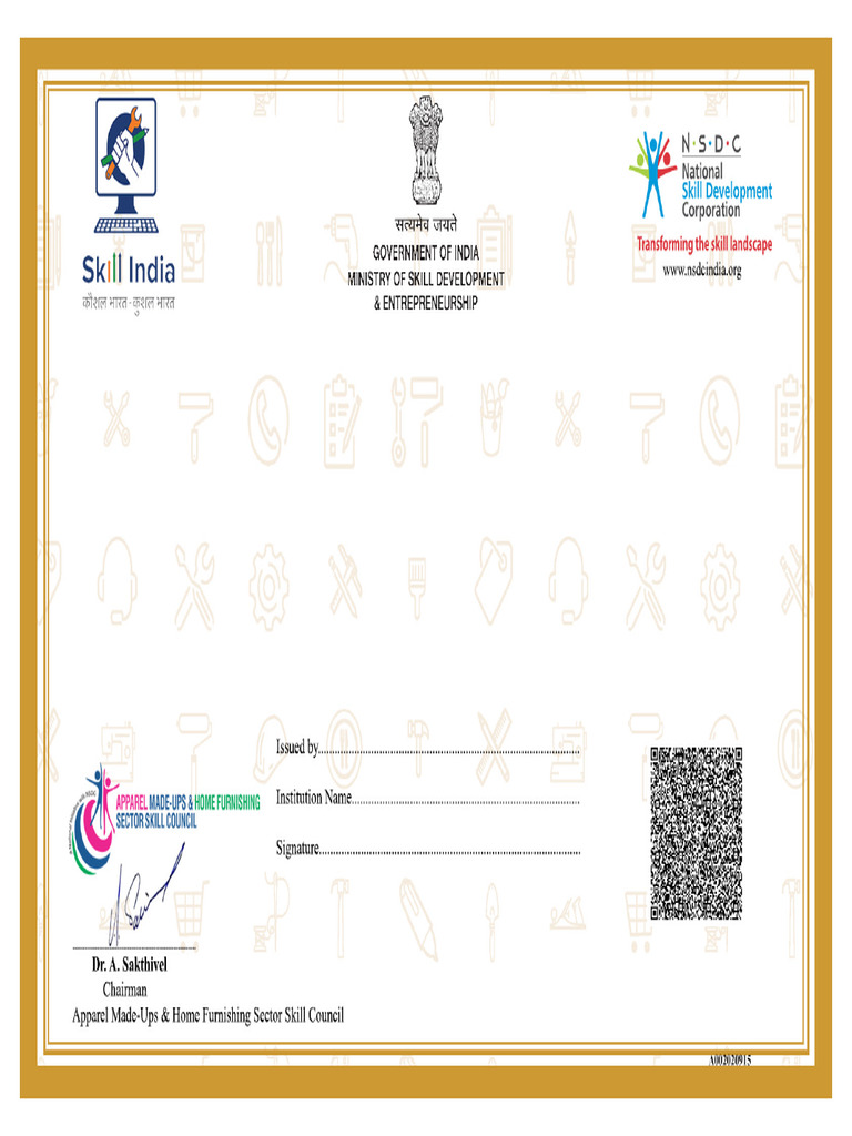 NSDC Apparel Training & Design Centre 122003370678220672 Deepa Hiremath ...