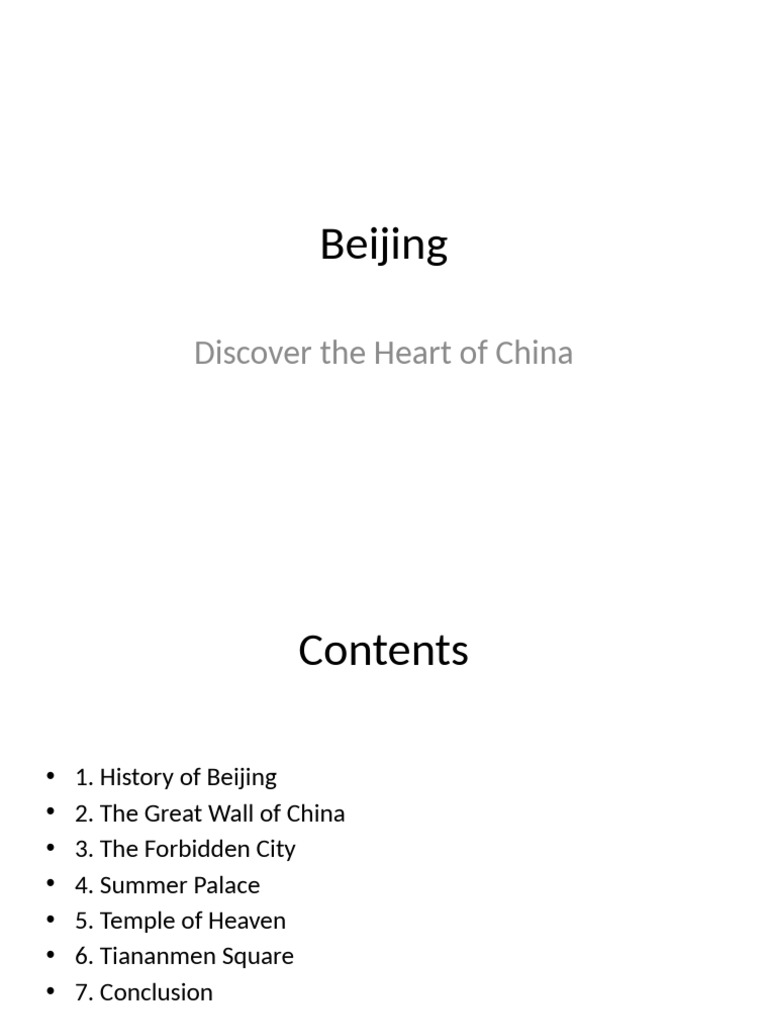 Beijing Presentation | PDF