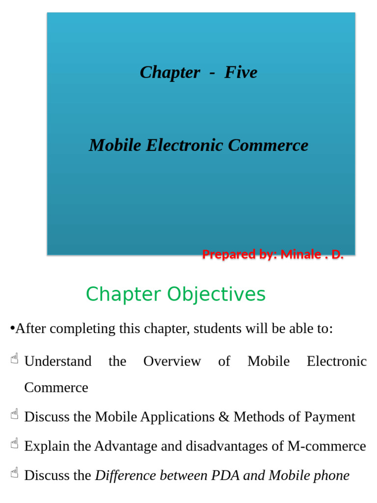 Chapter Five E-Commerce | PDF | Computer Network | Telecommunications
