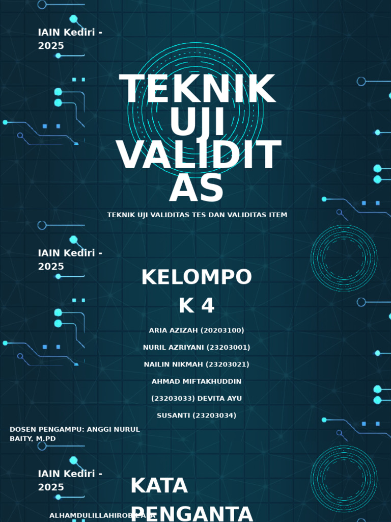 TEKNIK VALIDITAS.pdf | PDF