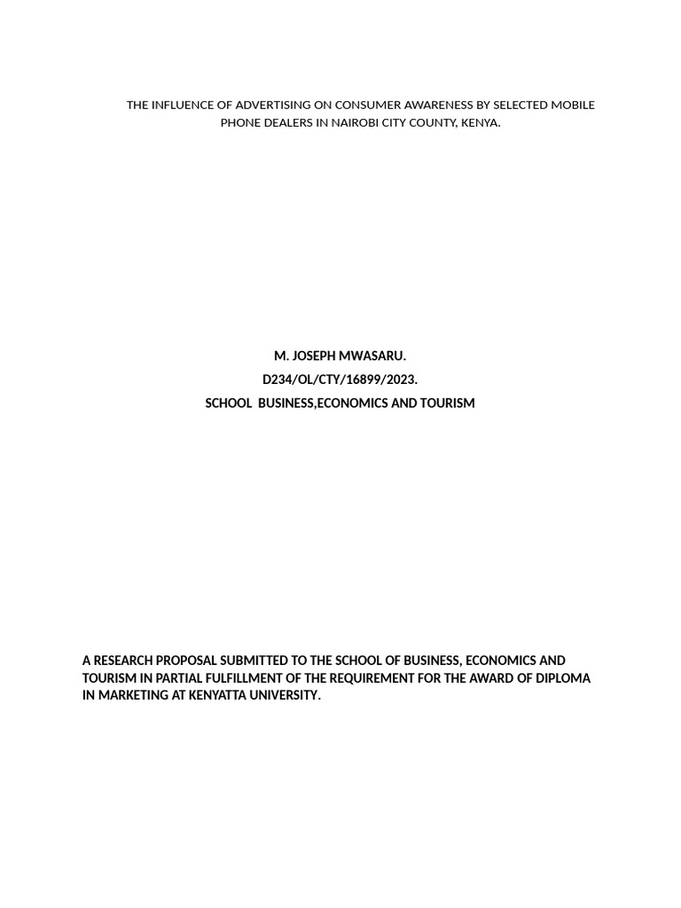 Advertising Impact on Consumer Awareness | PDF | Consumer Behaviour ...