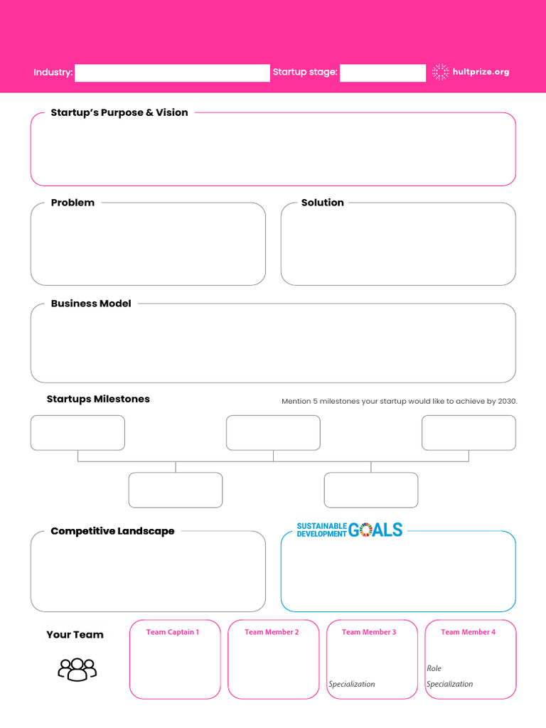 Startup One-Pager Template - 2025 Version | PDF | Sustainability ...
