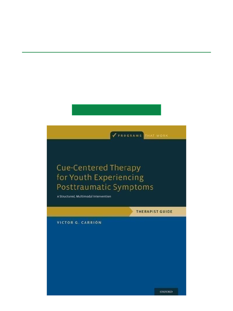 Cue Centered Therapy For Youth Experiencing Posttraumatic Symptoms A ...