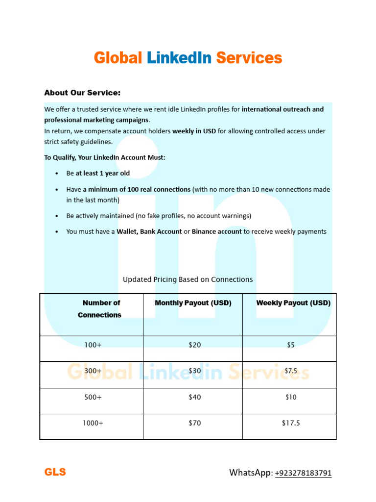 Global LinkedIn Services | PDF | Linked In | Cyberspace