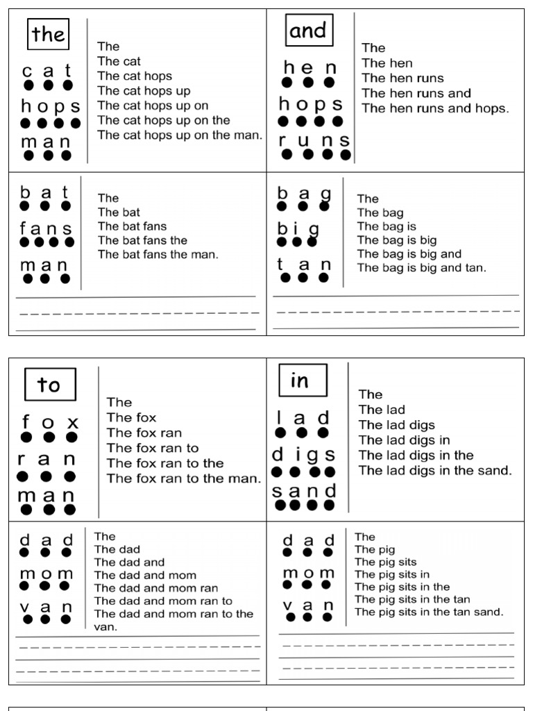 Sentence Pyramid Level 2 | PDF