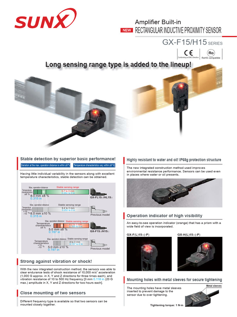 Panasonic GX F15A P Datasheet | PDF | Electronics | Electrical Engineering