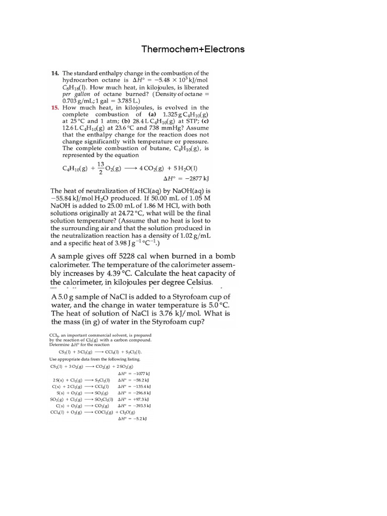 Thermo Electrons | PDF